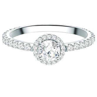 Trilani Ring - Sterling Silber Ring Zirkonia - Gr. 50 - in Silber - f&uuml;r Damen