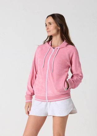 Jott Veste zipp&eacute;e &agrave; capuche Pink antique Tellin - Taille XL