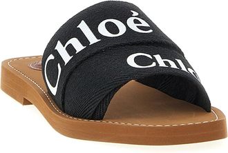 Chlo&eacute; Woody Sandals - Black