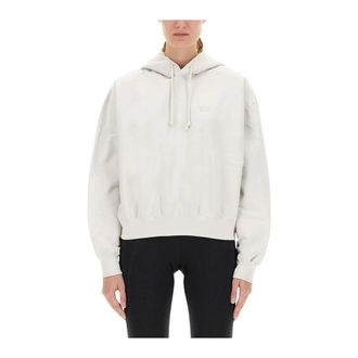 Yohji Yamamoto Brushed Terry Boxy Hoodie - - Sweatshirts & Hoodies - Damen - Wei&szlig; - L