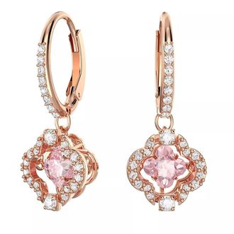 Swarovski Ohrringe - Sparkling Dance drop Clover rose gold-tone plated - Gr. unisize - in Quarz - f&uuml;r Damen