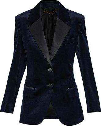 Victoria Beckham Damen, Jacken, Blau, 2XSGr&ouml;&szlig;e