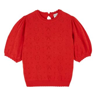 Emile Et Ida Pull Ajour&eacute; Noeud Coton Bio Emile et Ida