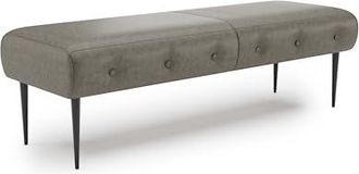 Cavadore Sitzbank Amba, Trendige Polsterbank 2,5-sitzig für Küche, Esszimmer oder Wohnküche / Küchenbank passend zum 2,5-Sitzer Amba / 139 x 52 x 54 / Hochwert