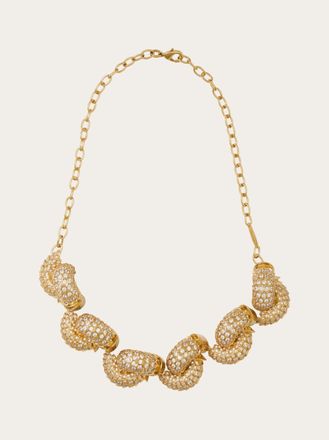 Ferragamo Damen Plastische Halskette Gold