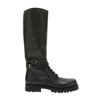 Durazzi Milano Hohe Combat Boots - - Shoes - Damen - Gr&uuml;n - 38 EU