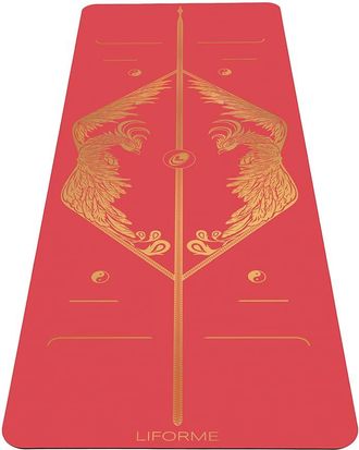 Liforme Liforme Chinese New Year Yogamatte - Die Weltweit Beste Umweltfreundliche, rutschfeste Yoga Matte Mit Dem Originalen Einzigartigen Ausrichtungsmarkier