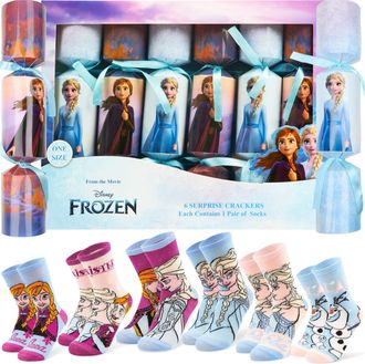 Disney Lilo Und Stitch Weihnachts Knallbonbons mit Socken, Marvel Mickey Mouse Frozen Christmas Crackers mit Lustige Socken - Kleine Geschenke Weihnachten (B