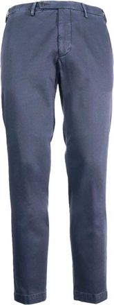 Michele Carbone Homme, Pantalons, Bleu, Taille: W37 Pantalon coupe droite style am&eacute;ricain