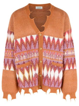 Laneus Cardigan de m&eacute;lange multi-laine Laneus