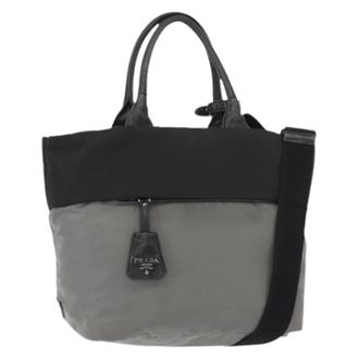 Prada Pre-owned Nylon Tote Bag - - Pre-owned - Damen - Schwarzk - ONE SIZE