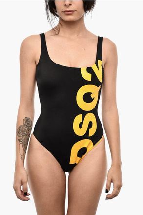 Dsquared2 Nylon One Piece Swimsuit with Side Contrasting Monogram size 38