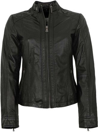 7eleven Lederjacke Eliza 7eleven - Damen Lederjacke Lammnappa schwarz