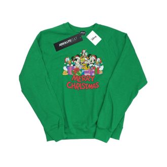 Disney Mickey Mouse And Friends Christmas Sweatshirt f&uuml;r Damen (Irisch-Gr&uuml;n)
