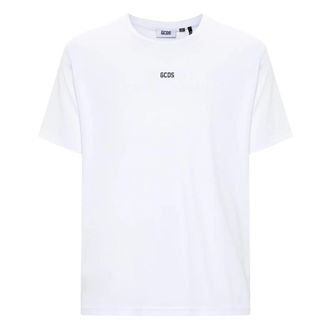 GCDS Wei&szlig;es Logo Regular T-Shirt - - Tops - Herren - Wei&szlig; - XS