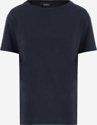 Max Mara T-shirt en coton m&eacute;lang&eacute;