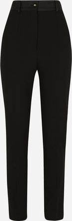 Dolce & Gabbana Smokinghose Aus Wollstoff - Frau Hosen Und Shorts Schwarz 50