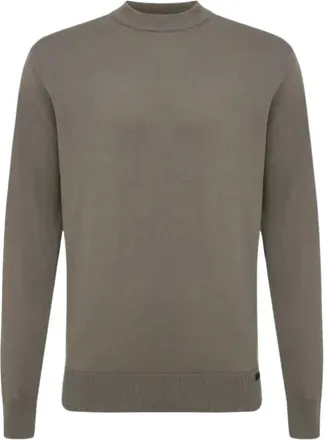 Genti Homme, Pulls, Gris, Taille: S Pull Col Rond en Coton
