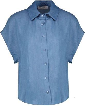 Am&eacute;lie & Am&eacute;lie Femme, Blouses et Chemises, Bleu, Taille: 44 FR Alyssa Blouse Jeans