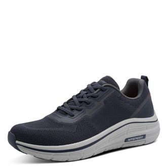 Marco Tozzi Slip-On Sneaker MARCO TOZZI, Herren, Gr. 43, navy, Textil, unifarben, Schuhe, Freizeitschuh, Halbschuh, Slipper mit elastischen Schn&uuml;rsenklen