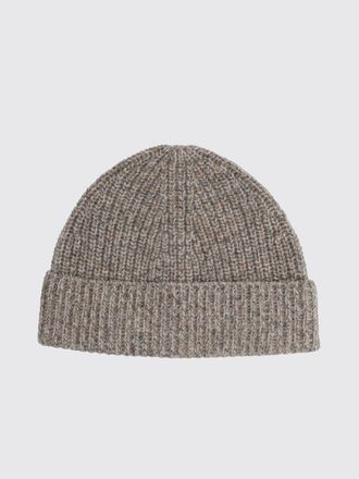 Aspesi Beanie aus gerippter Wolle mit Umschlag