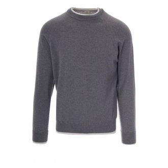 Eleventy Homme, Pulls, Gris, Taille: M Pull col rond