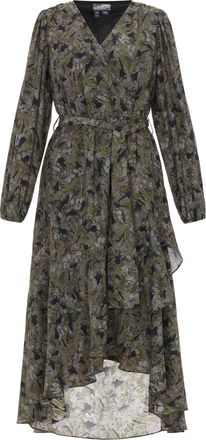 Dreimaster Dreimaster Kleid Frauen schwarze Blume