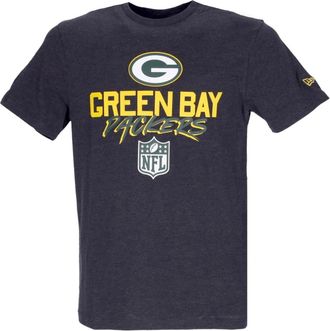 New Era NFL Script Tee Heather Graphite/Green - - Tops - Herren - Grau - 2XL