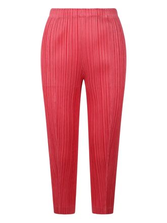 Pleats Please Issey Miyake Cropped-Hose mit Bundfalten - Rosa