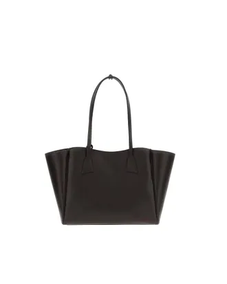 Hidesins Womens Leather Tote Bag Sh12 Dark Brown Calf Shoulder