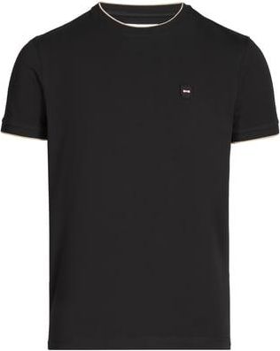 Eden Park T-shirt uni en coton m&eacute;lang&eacute;