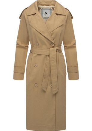 Ragwear Trenchcoat Longtrench Eleganter Mantel-Klassiker mit Taillenband
