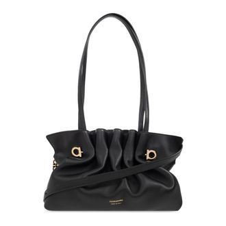 Ferragamo Femme, Sacs, Noir, Taille: ONE Size Sac &agrave; bandouli&egrave;re Pierc Petit