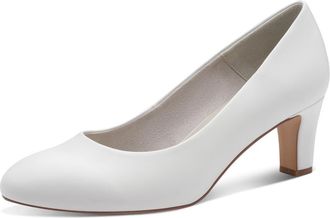 Tamaris Damen Pumps mit Blockabsatz, wei&szlig;, 37 EU