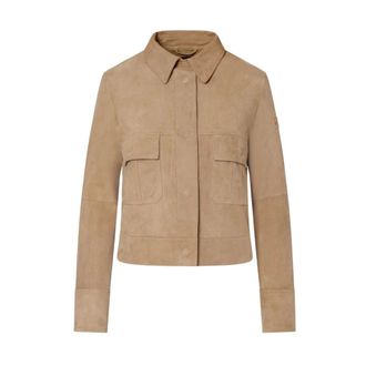 Peuterey Femme, Vestes, Beige, Taille: 40 FR Giubbotto in suede