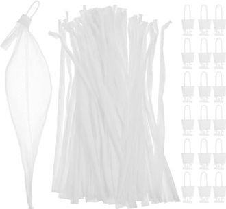 Valiclud 100 pièces Filet de Rangement Réutilisable Sacs Maille pour OEufs et Fruits Grand Sac de Courses Filet avec Boucle pour Stockage et Transport