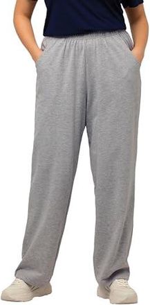 Ulla Popken Jogginghose Pantalons, Mélange de Gris Clair, 32W / 32L Femme