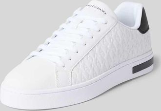 A|X Armani Exchange Sneaker mit Schn&uuml;rung und Logo-Muster
