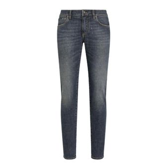 Dolce & Gabbana Homme, Jeans, Bleu, Taille: L Jean Skinny Bleu Acier