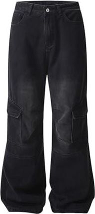 Generic Jean Homme Jeans Homme Week-End/Voyage Pantalon en Jean D&eacute;contract&eacute; Automne/Hiver Commerce Ext&eacute;rieur - Lavage Classique, Coupe Versatile pour March&eacute; I