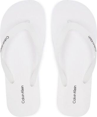 Calvin Klein Zehentrenner Logo Strap HM0HM02105 Wei&szlig;