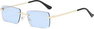 Generic Lunettes De Soleil D&eacute;coratives For Hommes Et Femmes, Id&eacute;ales For La Conduite En Ext&eacute;rieur Ou Les Vacances(Blue)