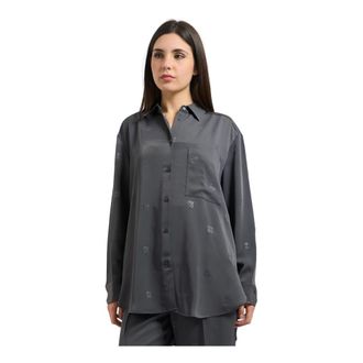 HUGO BOSS Femme, Blouses et Chemises, Noir, Taille: 42 FR Elodina Oversize Shirt