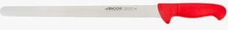 Arcos Cuchillo Fiambre Flexibel 350 mm - Edelstahl Nitrum Klinge, Langlebig und Pr&auml;zise - Roter Polypropylen Griff - Serie 2900