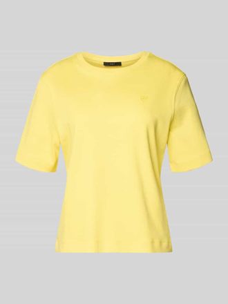 Oui T-Shirt mit Label-Stitching