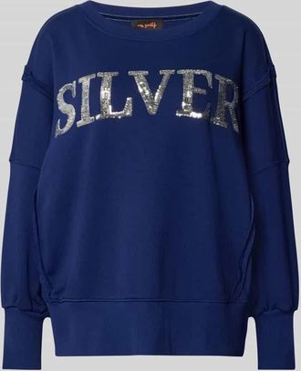Miss Goodlife Oversized Sweatshirt aus reiner Baumwolle Modell Wide Silver