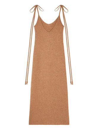 Alanui Finest Maxikleid mit Schleifendetail - Braun