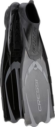 Cressi Unisex Premium Flossen /Schnorchel Set, Kunststoff, Schwarz/Silber, 41/42