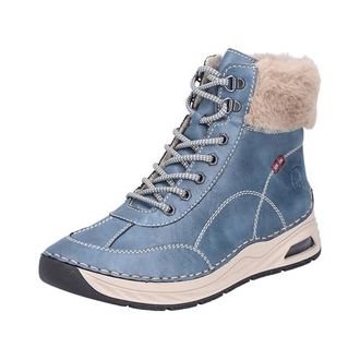 Rieker Bottines &agrave; lacets pour femme - Bleu - Pointure 40 EU, bleu, 40 EU