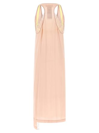Maison Margiela Lace-Trimmed Asymmetrical Dress - Pink